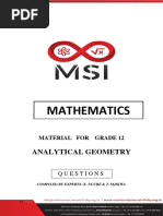 Grade 12 Analytical Geometry Guide | PDF | Analytic Geometry | Circle