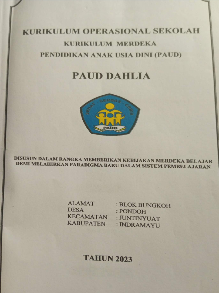 Kosp Paud Dahlia-dikompresi | PDF