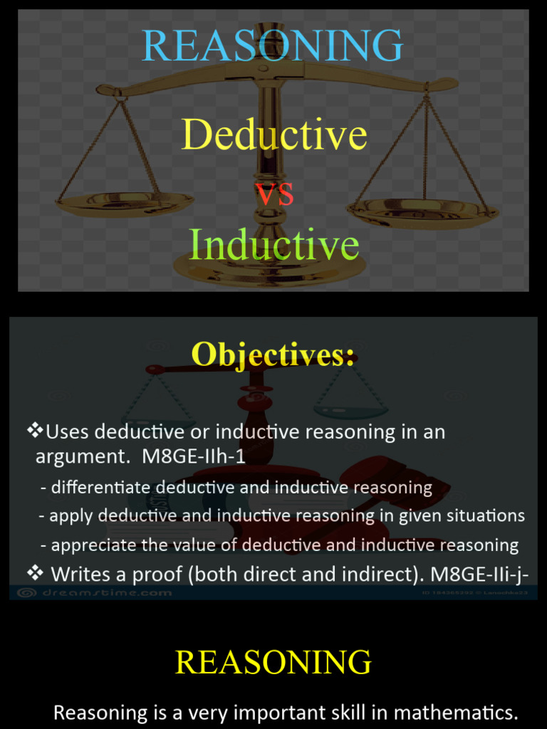 Deductive vs Inductive Reasoning | PDF | Deductive Reasoning ...
