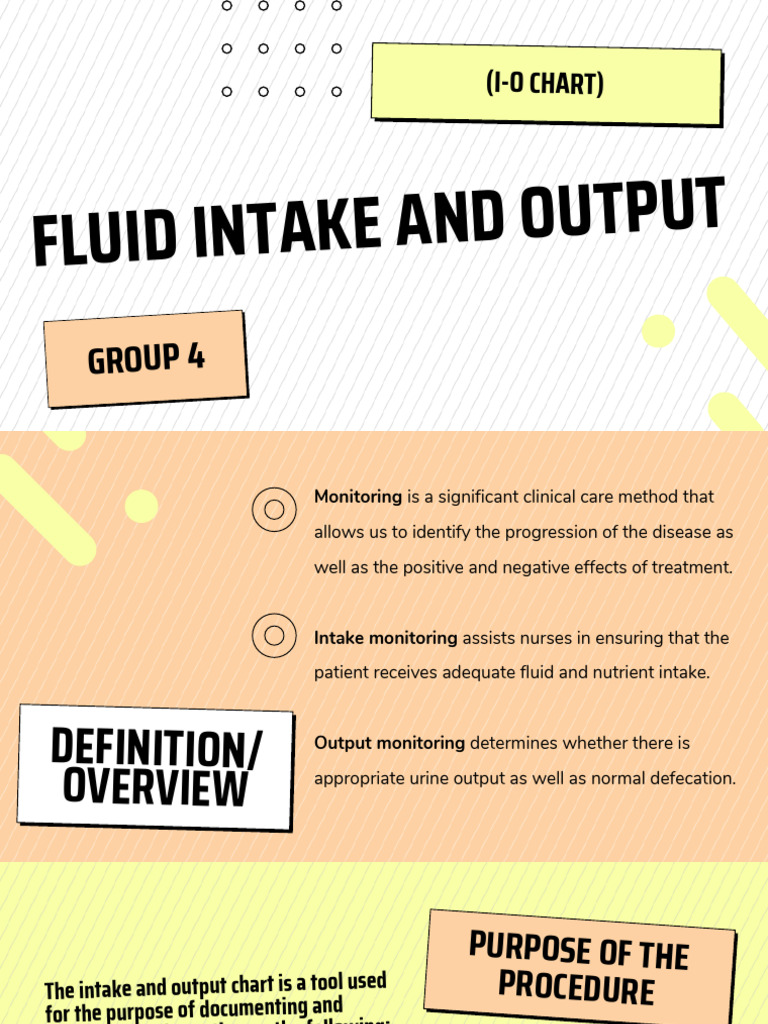 Fluid Intake and Output | PDF | Litre | Volume