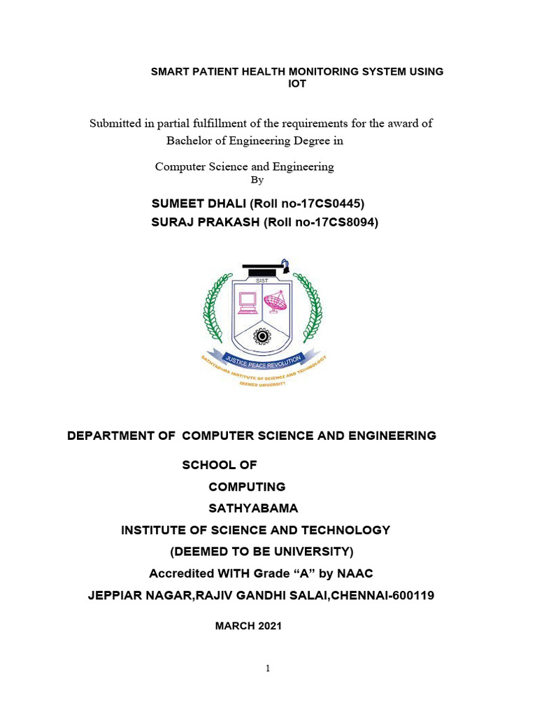 Careiot | PDF | Internet Of Things | Arduino