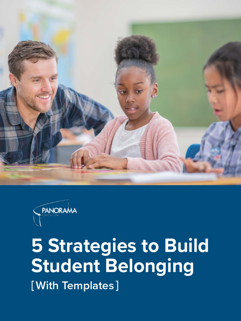 5 Strategies To Build Student Belonging | PDF | Teachers | Behavior ...