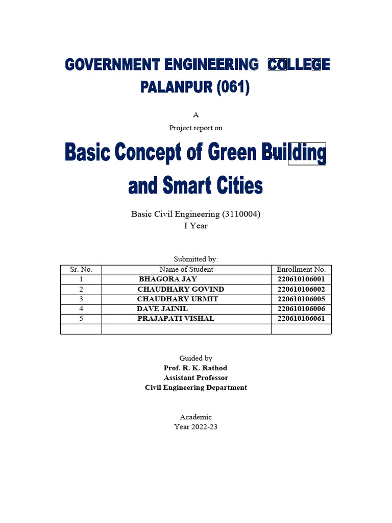 Green Building Smart City Pdf Green Building Infrastructure