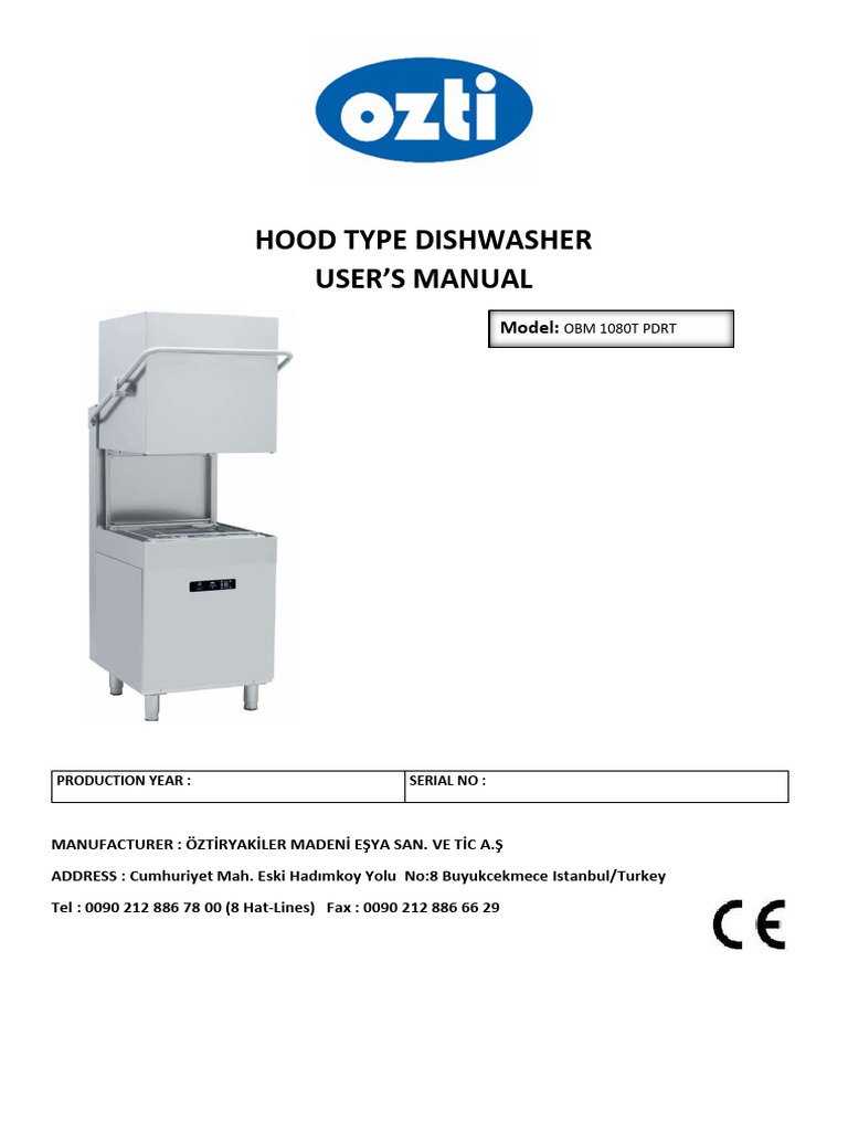 Obm 1080t PDRT | PDF | Dishwasher | Water