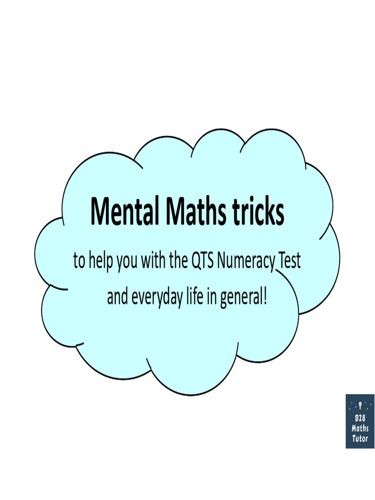 Mental Maths Tricks Pdf Percentage Rounding