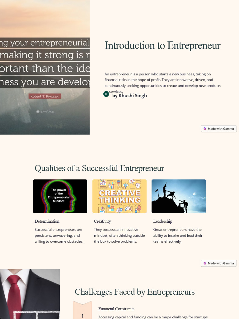 Introduction To Entrepreneur | PDF | Entrepreneurship | Startup Company