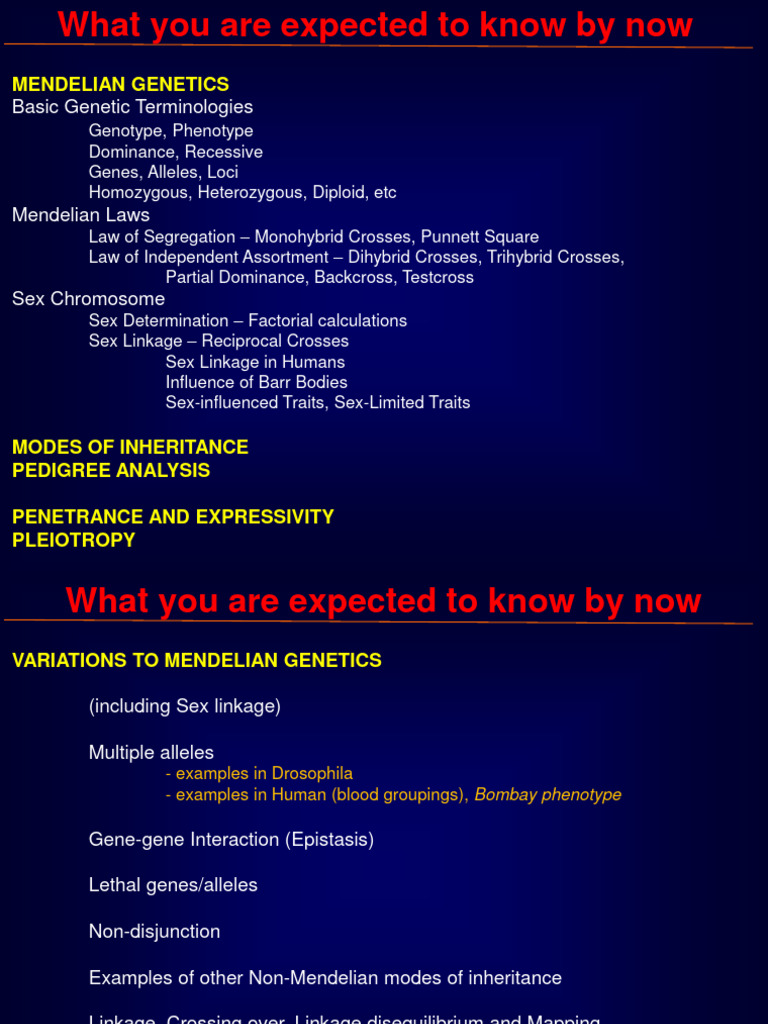 LSM1102 Topic10 Population Genetics Slides | PDF | Dominance (Genetics) | Zygosity