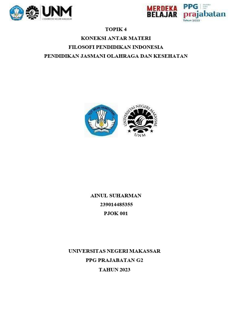 Tp4.fpi - Koneksi Antar Materi - Ainul Suharman | PDF | Agama & Spiritualitas