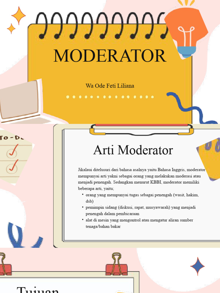 Peran dan Tugas Moderator Diskusi | PDF