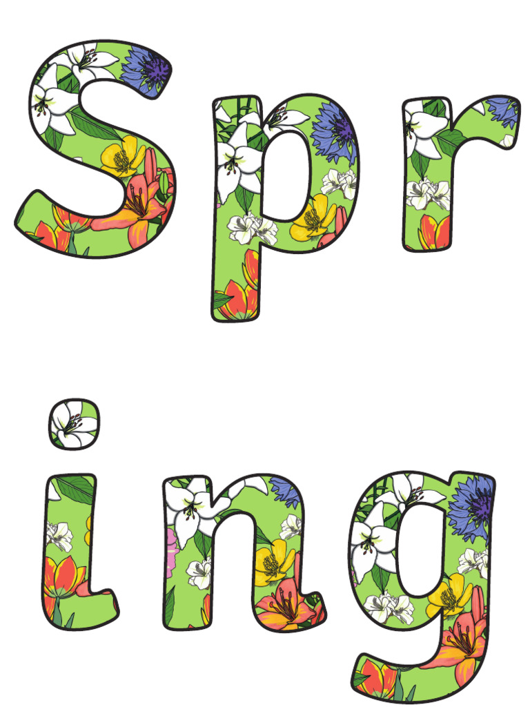 T T 16437 Spring Display Lettering | PDF