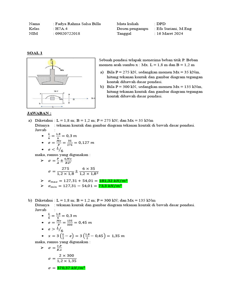 Fadya Rahma Salsa Billa (09020722018) - Quiz DPD | PDF
