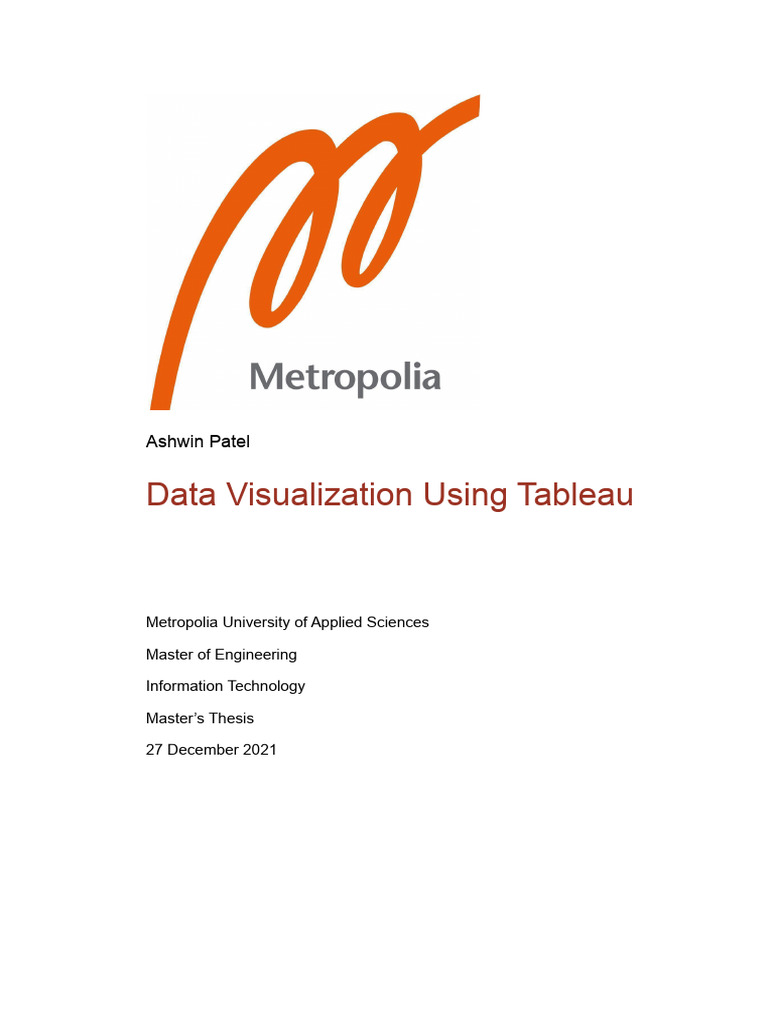 Patel - Ashwin Tableau | PDF | Chart | Analytics