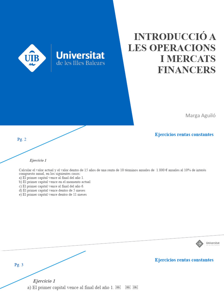 Imof_2020_mod5 Ejercicios m5 Maf | PDF | Interés | Bancos