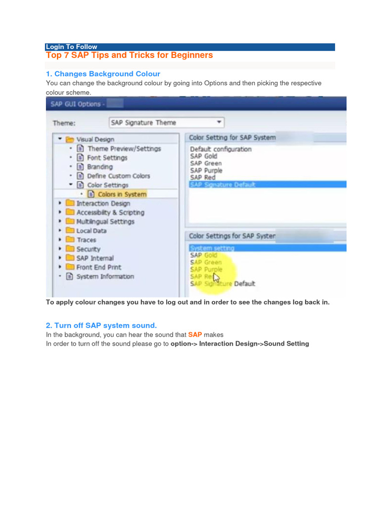 Top 7 SAP Tips and Tricks For Beginners | PDF | System Software | Software