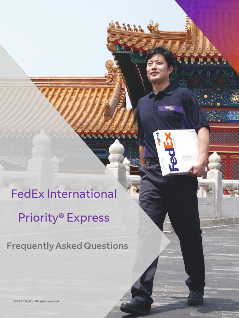 FedEx International Priority Express FAQs | PDF | Fed Ex | Computing