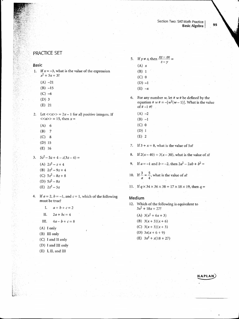 Basic Algebra | PDF | Number Theory | Elementary Mathematics