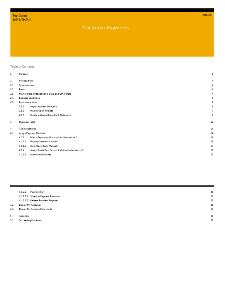 Customer Payments Testing Procedures | PDF | Credit Card | Invoice