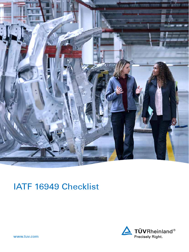 Tuev Rheinland Iatf16949 Certification Re Certification Checkliste en ...
