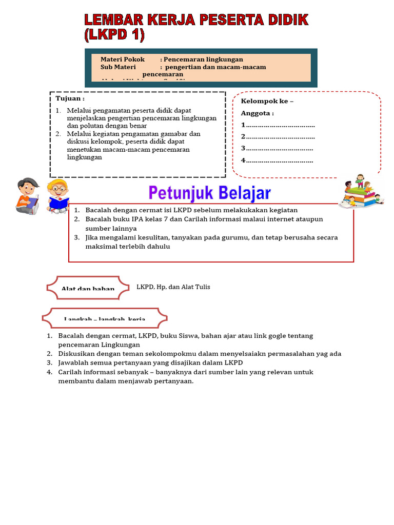 LKPD Pencemaran PLG Ru | PDF