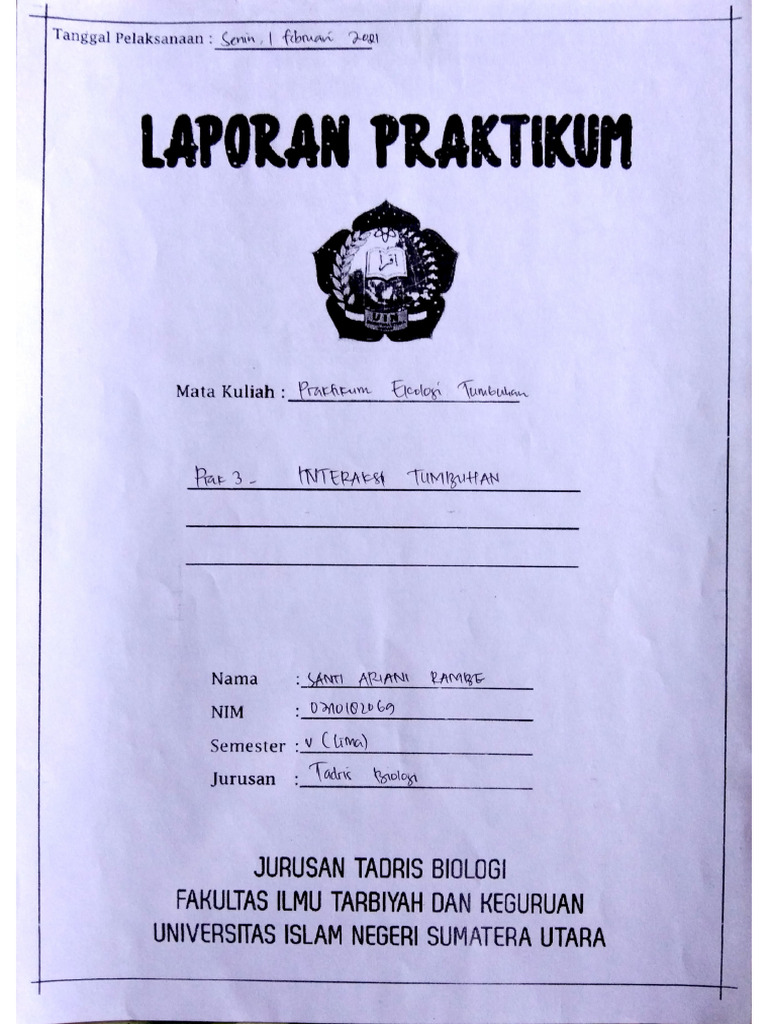 Laporan Prak 3 Ektum - Santi Ariani Rambe | PDF