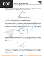 Plane Mirror Reflection Assignments | PDF | Mirror | Angle