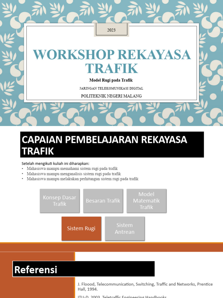 Model Rugi dalam Rekayasa Trafik | PDF