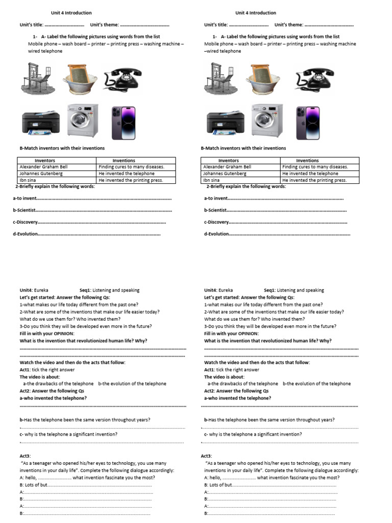 Eureka Intro Pdf Human Communication Telecommunications Equipment