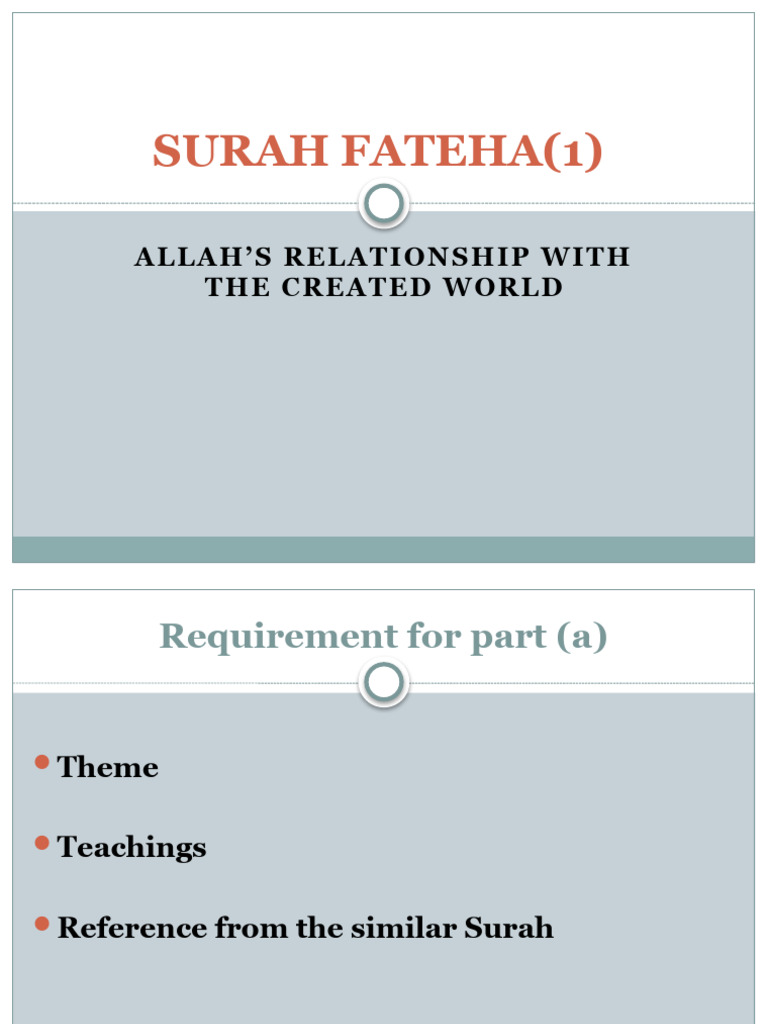 Surah 6 Surah Fateha | PDF | Religious Belief And Doctrine | Abrahamic ...