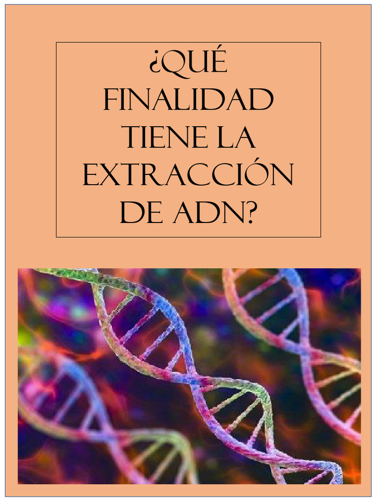 Extracción ADN | PDF | Biología | Sustancias químicas