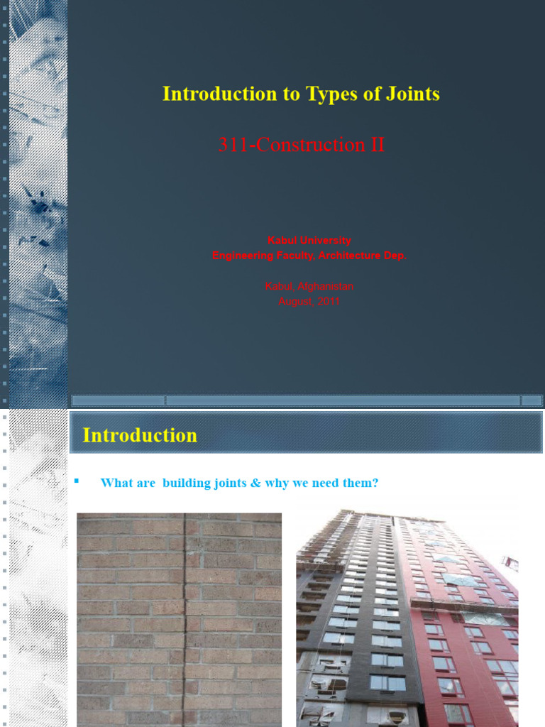 Understanding Building Joints Types | PDF | Concrete | Masonry