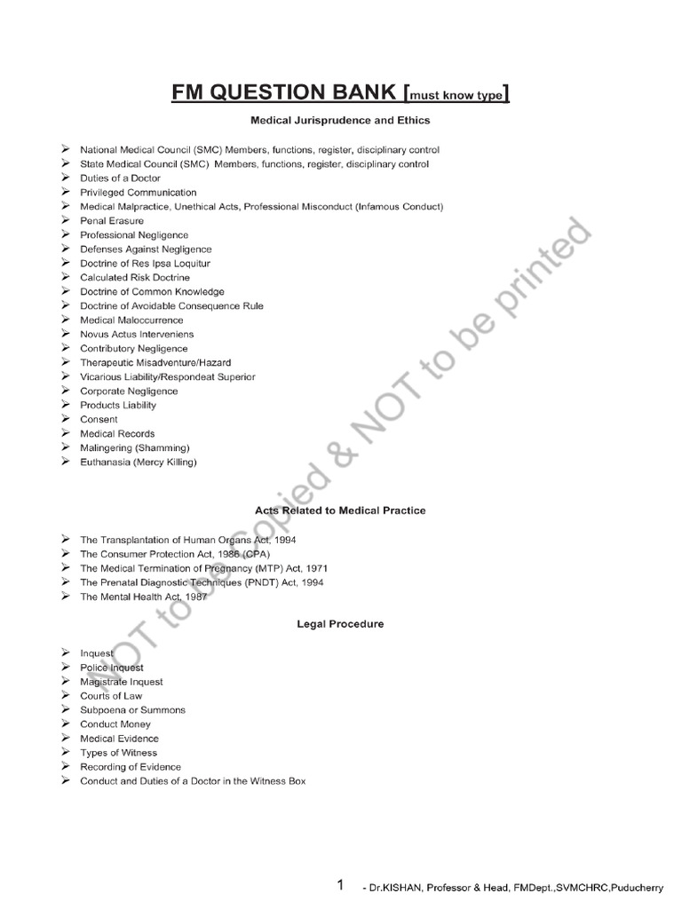 FM QUESTION BANK (Must Know Type) | PDF