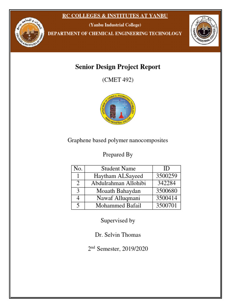 Graphene Based Polymer Nanocomposities Final Sdp2 | PDF | Nanocomposite | Composite Material
