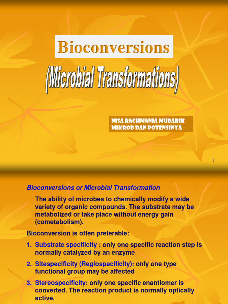 Biokonversi (Microbial Transformation) | Download Free PDF | Enzyme | Ddt