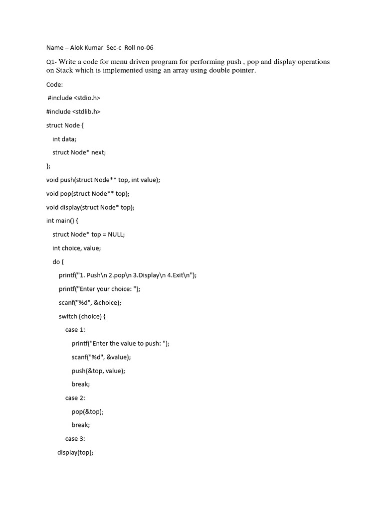 Stack 2 | PDF | Queue (Abstract Data Type) | Computer Science