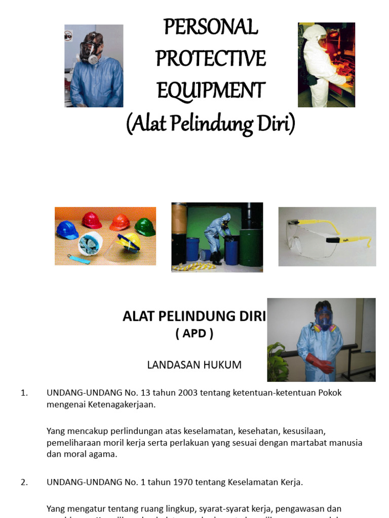 3b.materi Safety - PPE - Personal Protective Equipment | PDF
