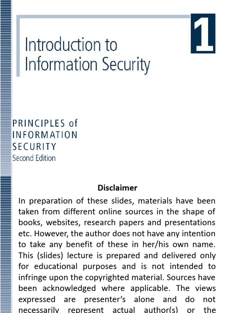 IS Chapter 2 | PDF | Information Security | Security