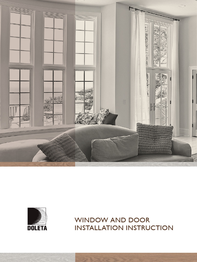 Window and Door Installation Instruction | PDF | Framing (Construction ...