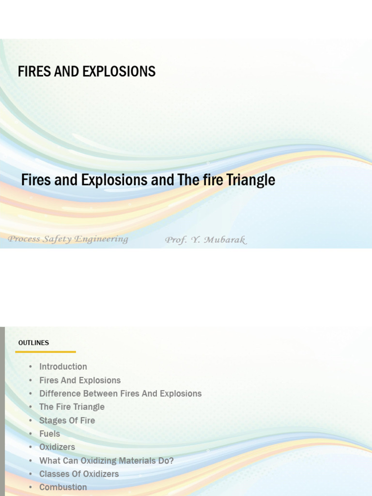 Fires and Explosions | PDF | Combustion | Fires