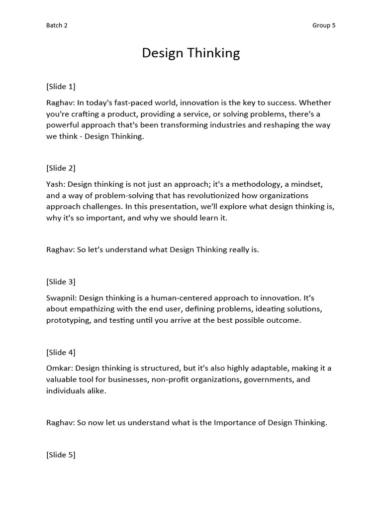 Design Thinking | PDF