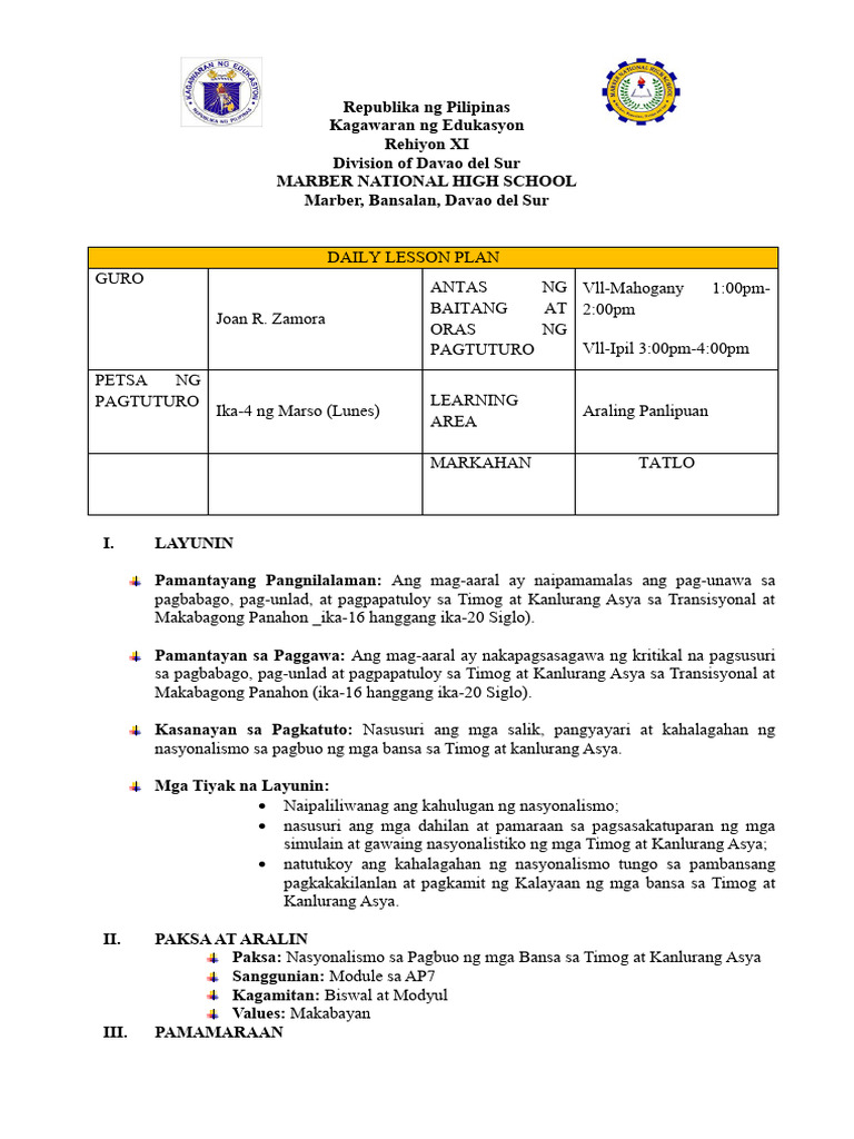 Ap LP Week 1P.2 | PDF