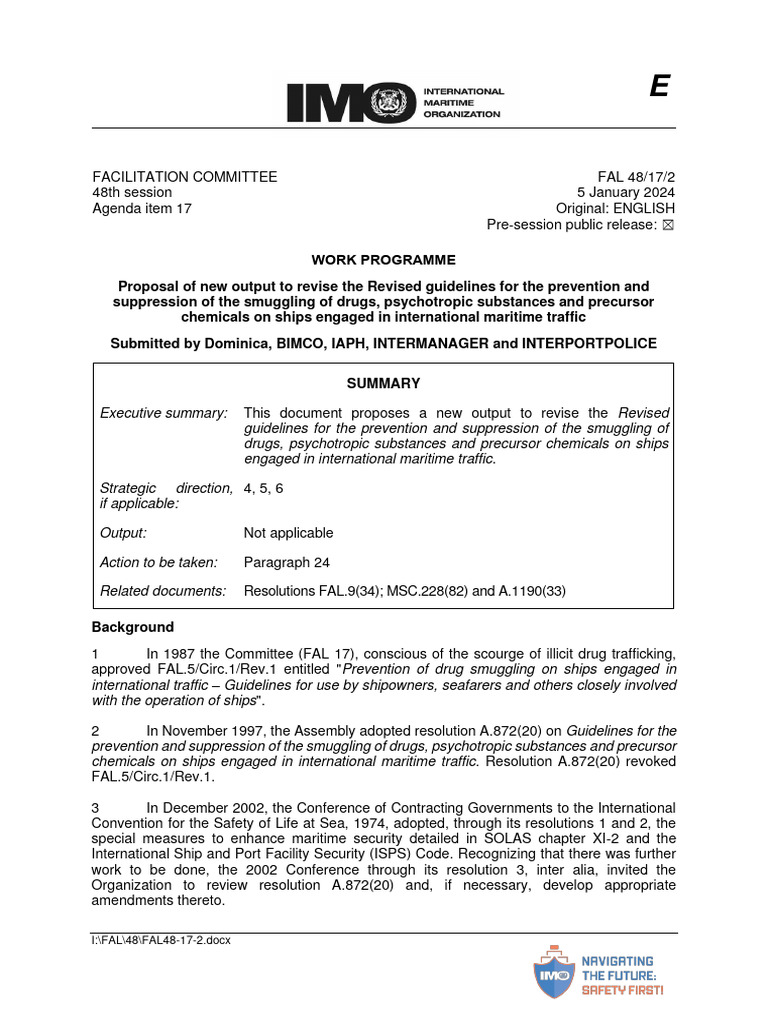 FAL 48-17-2 - Proposal of New Output To Revise The Revised Guidelines ...