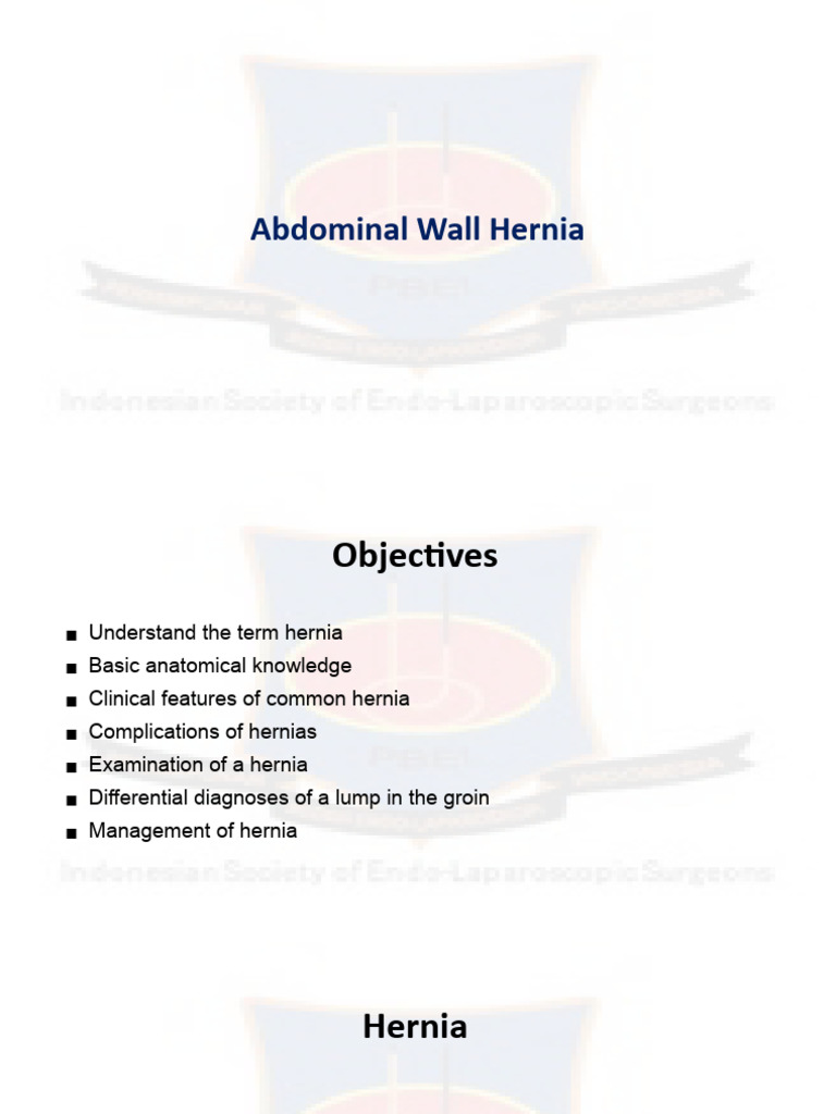 Abdominal Wall Hernia - Prof. Davide Lomanto, MD | Download Free PDF ...