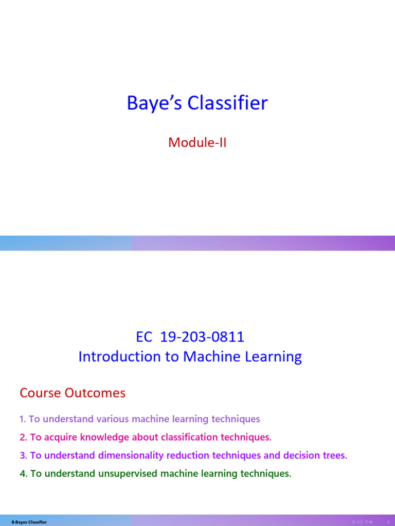 8 ML | PDF | Statistical Classification | Machine Learning