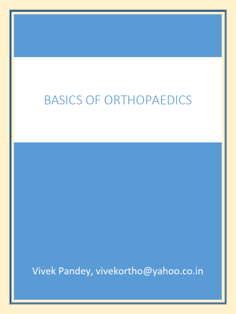 Chapter 1 Basics of Orthopaedics | PDF | Bone | Knee