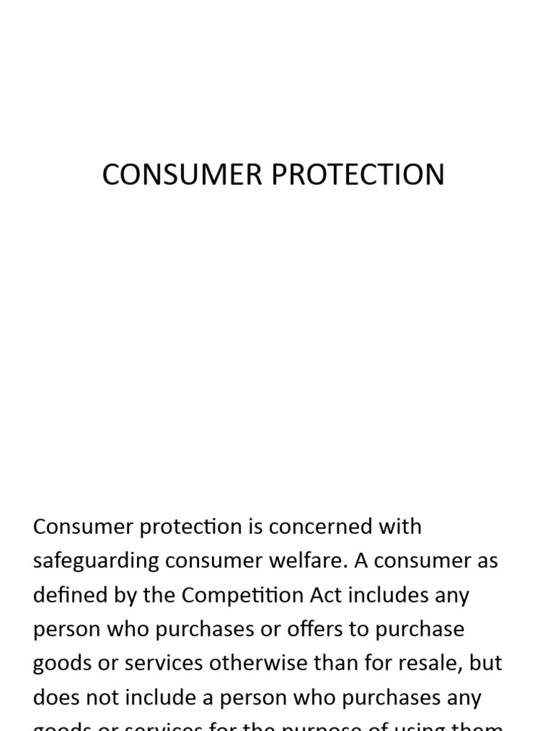 Consumer Protection | PDF | Consumer Protection | Monopoly