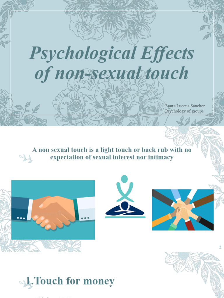Psychological Effects Of Non Sexual Touch Pdf Psychological
