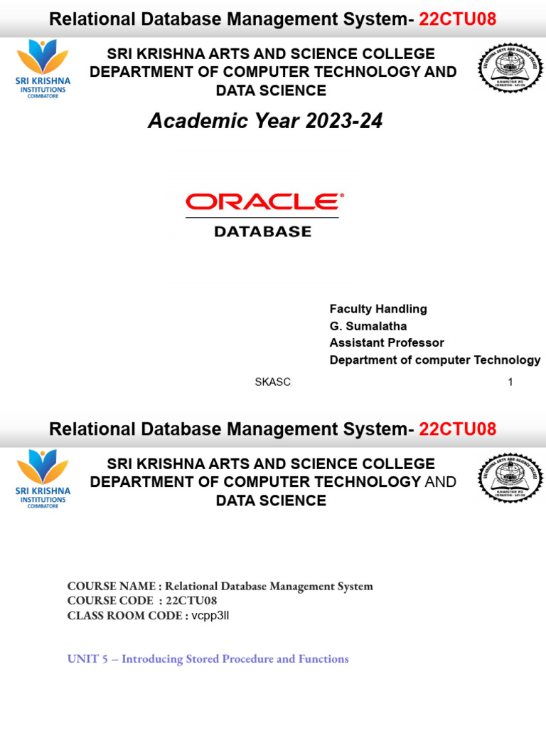 Unit V - Functions - Procedures | Download Free PDF | Parameter (Computer Programming ...