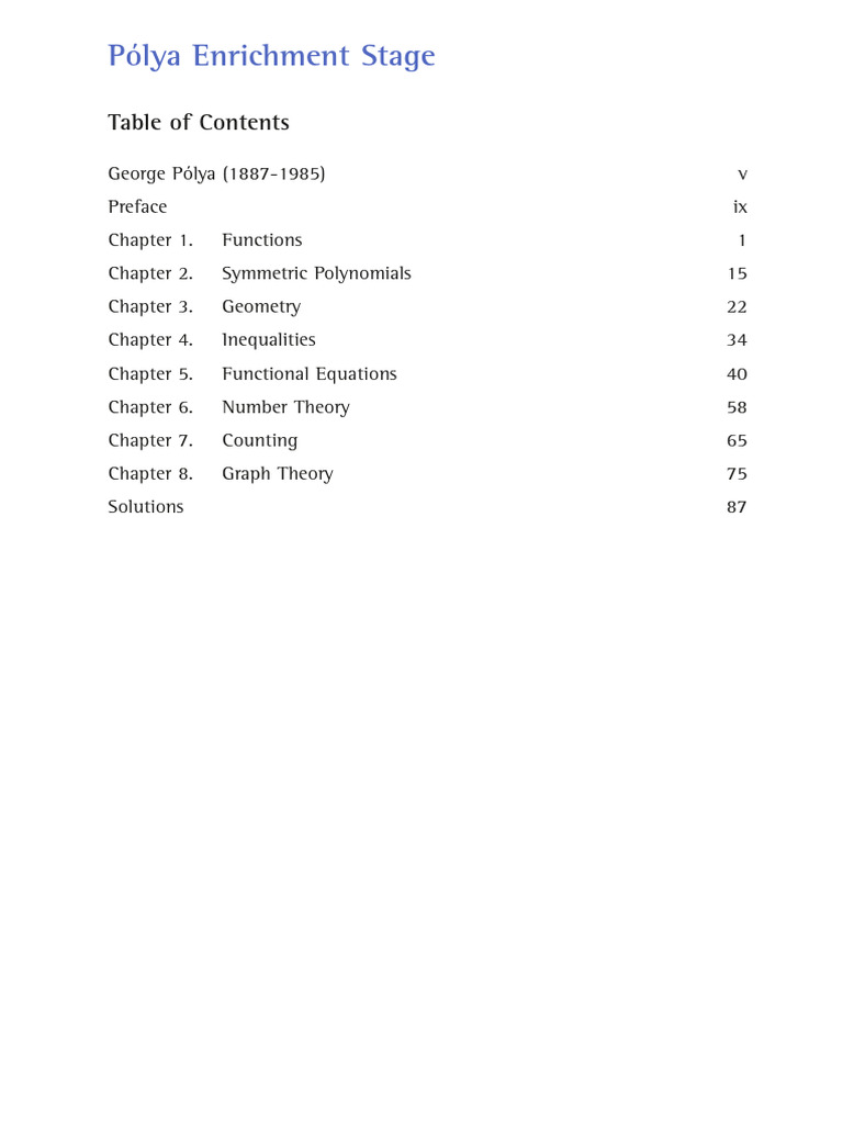 Enrichment Polya Problem Excerpt | PDF | Function (Mathematics ...