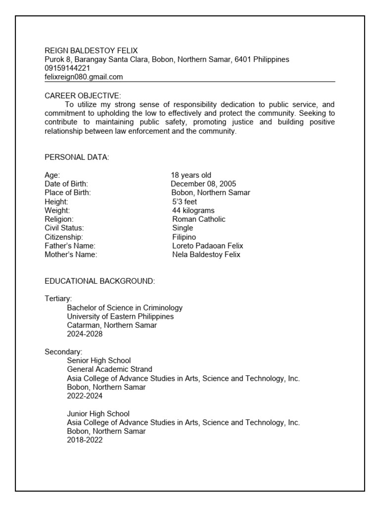 WORK IMMERSION PAPER | PDF