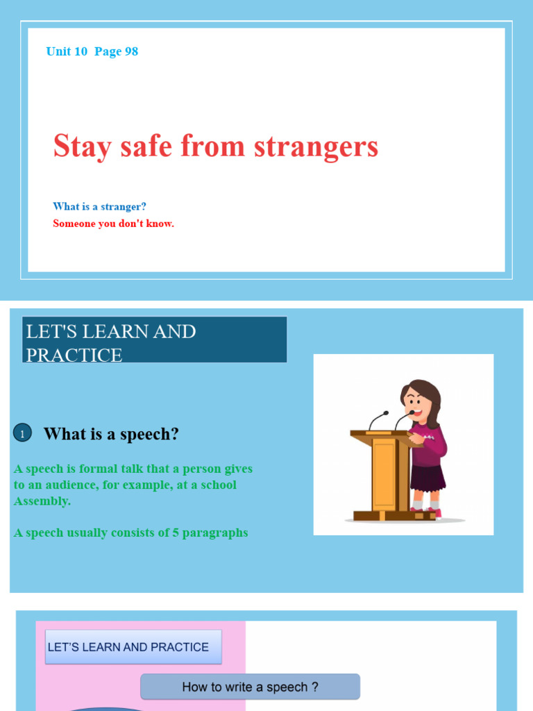 Stay Safe From Strangers | PDF